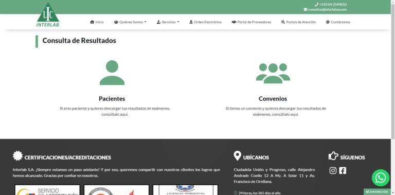 Interlab Consulta de Resultados