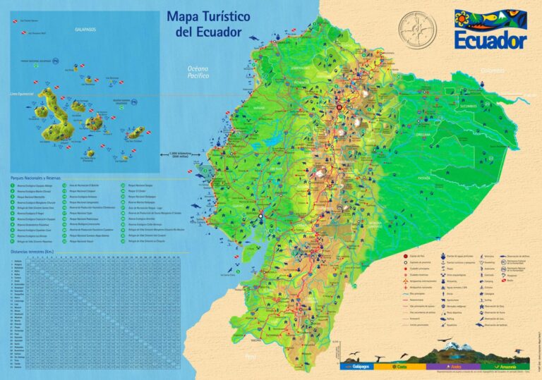 Mapa de Ecuador 2024 - EcuGob.com
